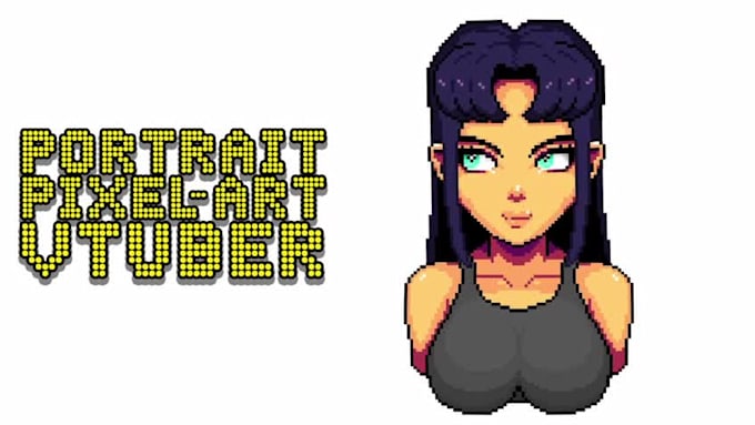 Design and rig pro live2d vtuber pixelart bust up model by Zhowtien ...