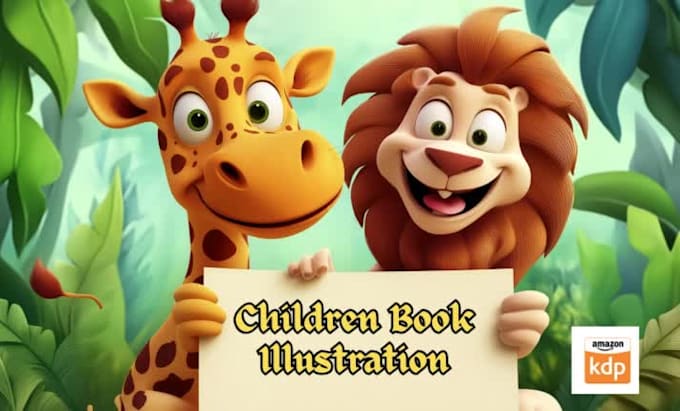 Illustrate 3d cartoon character pet animal children story book ...
