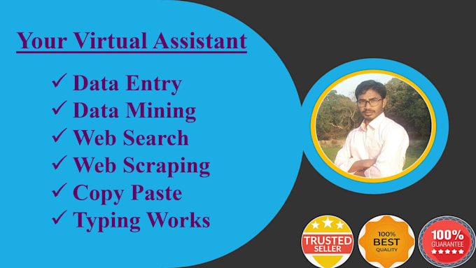 Be your virtual assistant for data entry, web scraping and copy paste works by Unique_workers ...