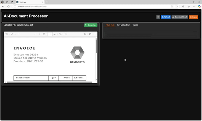 Ai document processor to extract data by Giriprasath319 | Fiverr