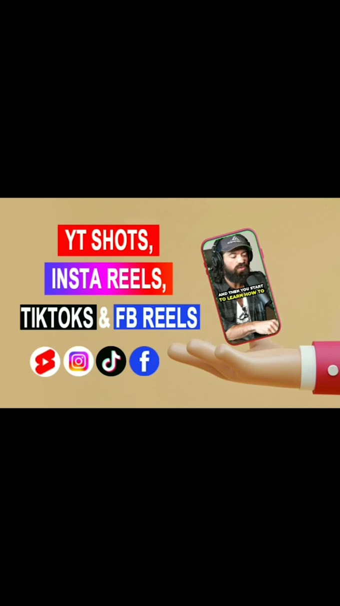 Edit insta reels, tiktoks, fb reels and youtube shorts and add captions by Saqibjan585 | Fiverr