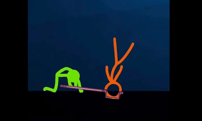Create custom stickman animation stickfigures 2d explainer video doodle ...