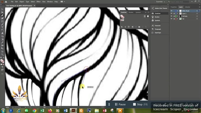 Retrace logo, png transparent, vector png, redraw png by Imrangfxd | Fiverr