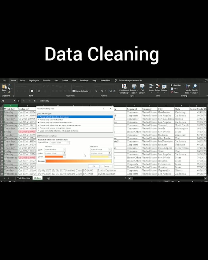 Do excel data cleaning and formatting, remove duplicate file by Khitibhusannaik | Fiverr
