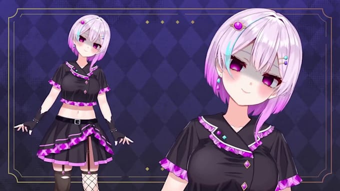 Draw and rig live2d vtuber model, live 2d rigging, vtuber commission by ...
