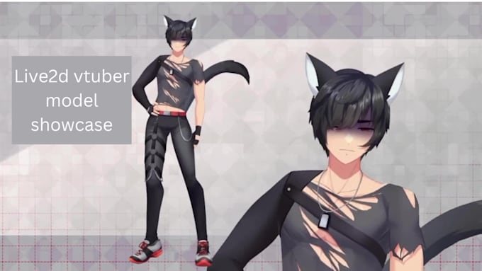 Draw and rig 2d vtuber model, vtuber rigging, live2d vtuber, 2d ...