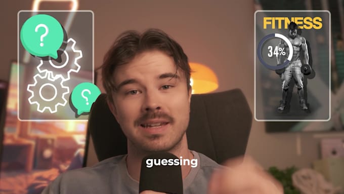 Dynamic talking head videos with custom motion graphics by Ald0rado | Fiverr