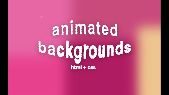 Make animated mesh gradient background for your website html and css by ...