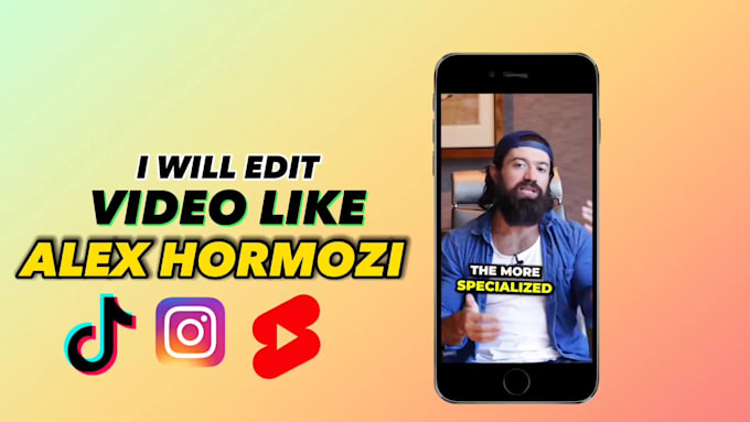 Edit short videos like alex hormozi by Sam_chydera | Fiverr