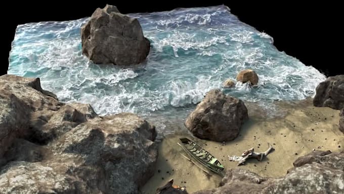 Create realistic 3d water simulation, liquid, fluid animation by ...