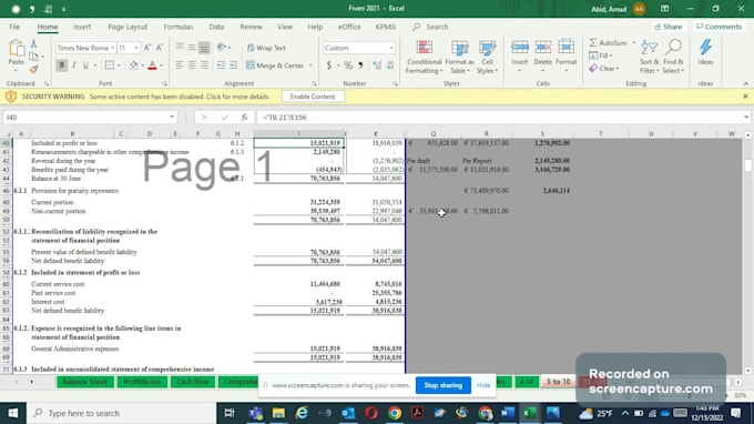 Prepare cash flow, income statement, balance sheet and other financial ...