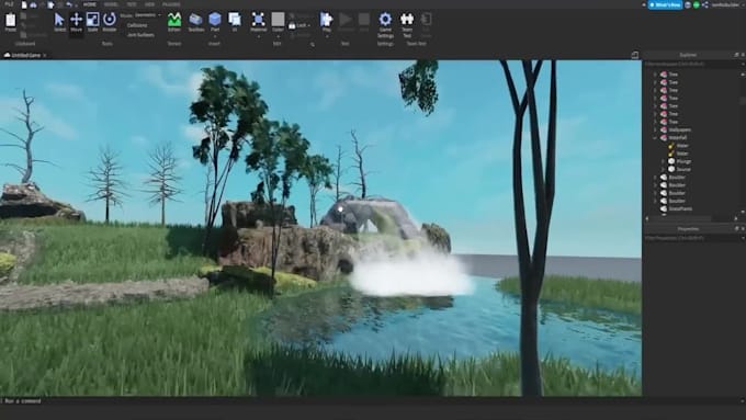 Design detailed roblox environment , roblox map and assets in roblox ...
