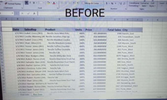 Excel Data Cleaning And Formatting Expert With Accuracy By Raghag Fiverr