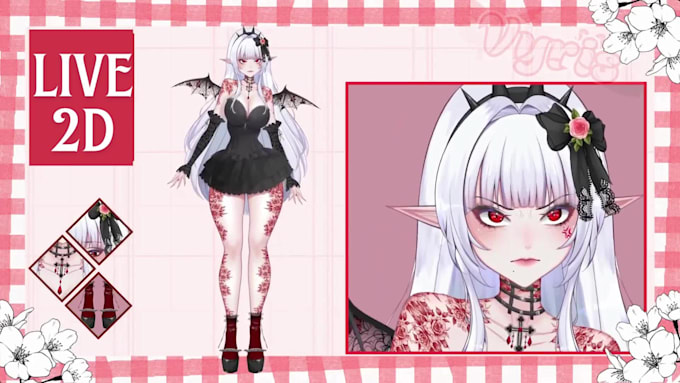 Live2d vtuber rigging 2d vtuber animated live 2d rigging for vtube studio