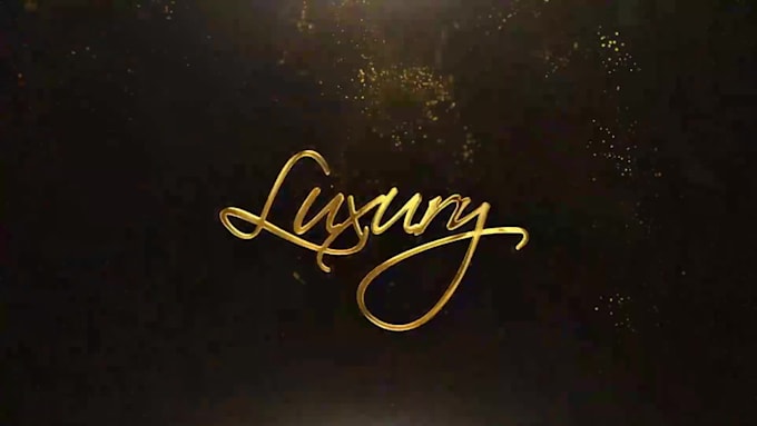 Create luxury gold logo intro videos for commercial and social media by ...