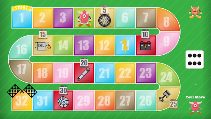 Develop a custom 2d custom board game single and multiplayer by ...