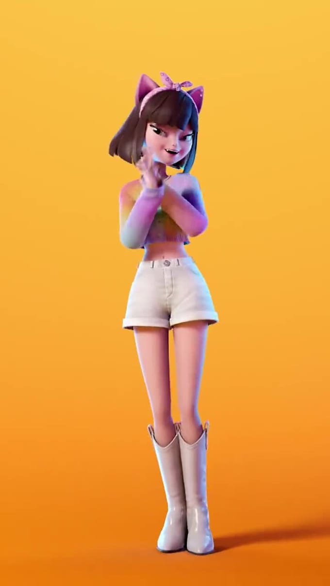 Create custom 3d model anime character vrc avatar avatar for vrchat and ...