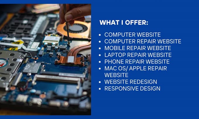 Create computer repair, laptop, mobile phone repair website by Bolu ...