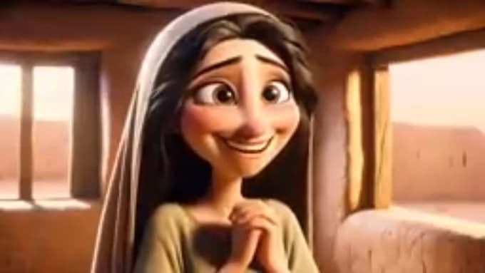 Make captivatin ai 3d pixar animated music bible story ai bible history ...