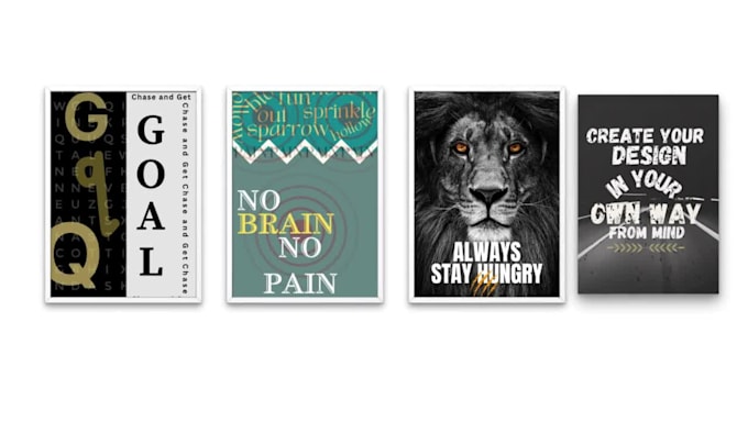 Design outstanding typography posters for you by Aumerzia | Fiverr