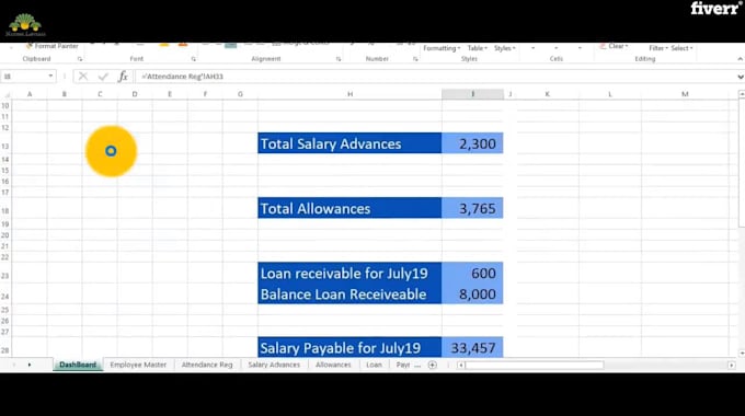 Provide automated payroll, salary management system ms excel by ...