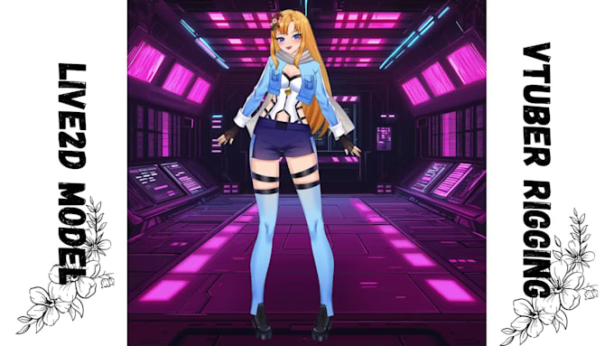 Rig quality live 2d vtuber model streaming avatar pngtuber 3d vtuber commission by Catherinee9 ...