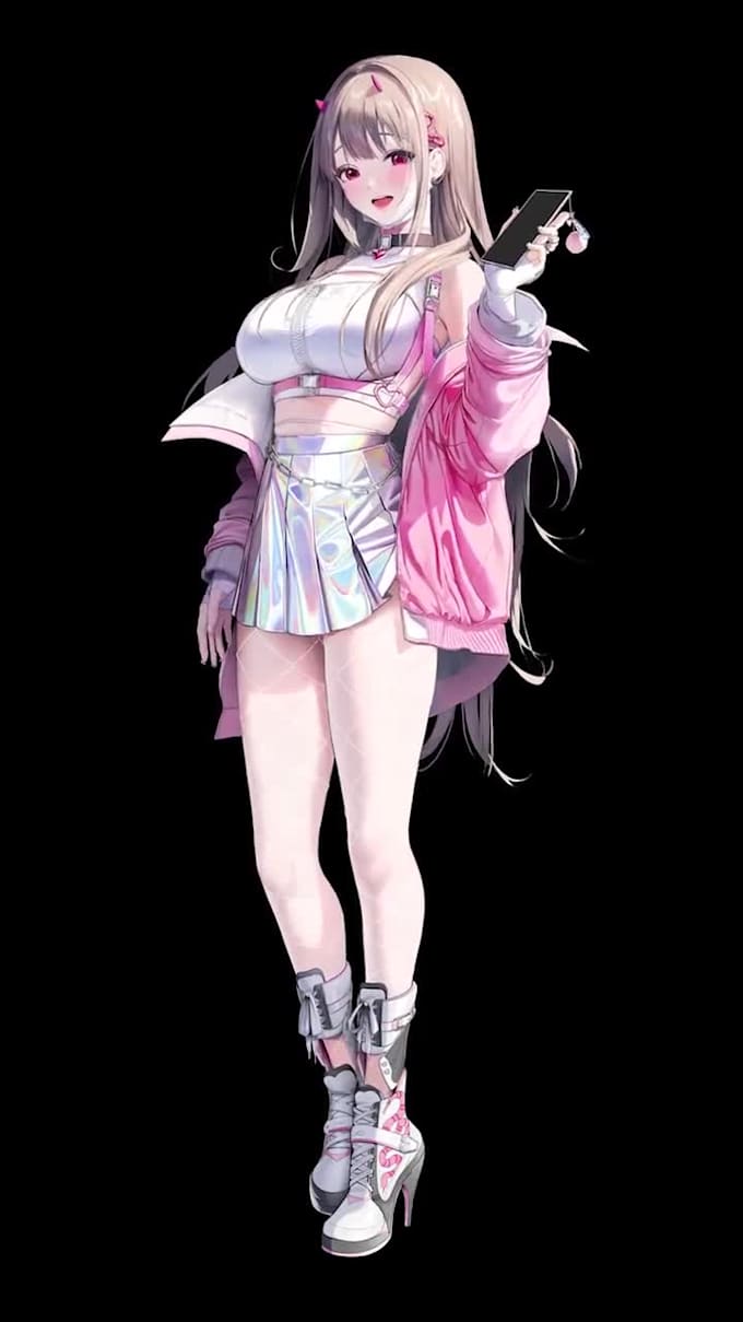 Design rig live 2d vtuber model anime 2d vtuber character rigging for ...