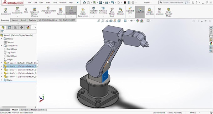 Fully design parts in solidworks and assembling it by Ahmedadel310202 | Fiverr