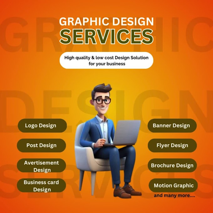 Provide an excellent and professional graphic design service by ...