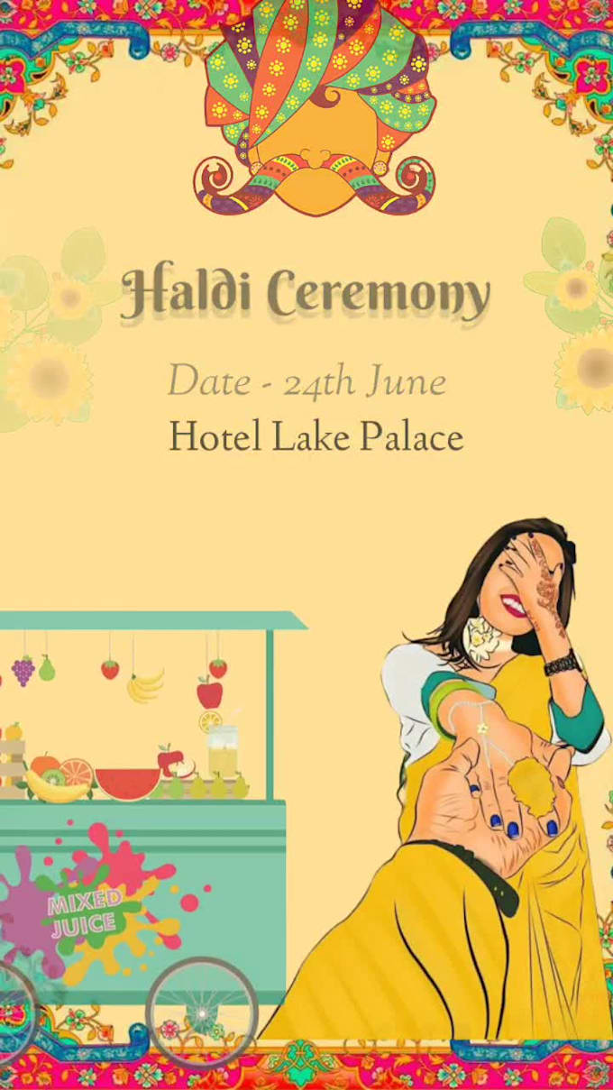 Invitation video einvites gifs pdfs for events by Arzooagrawal | Fiverr