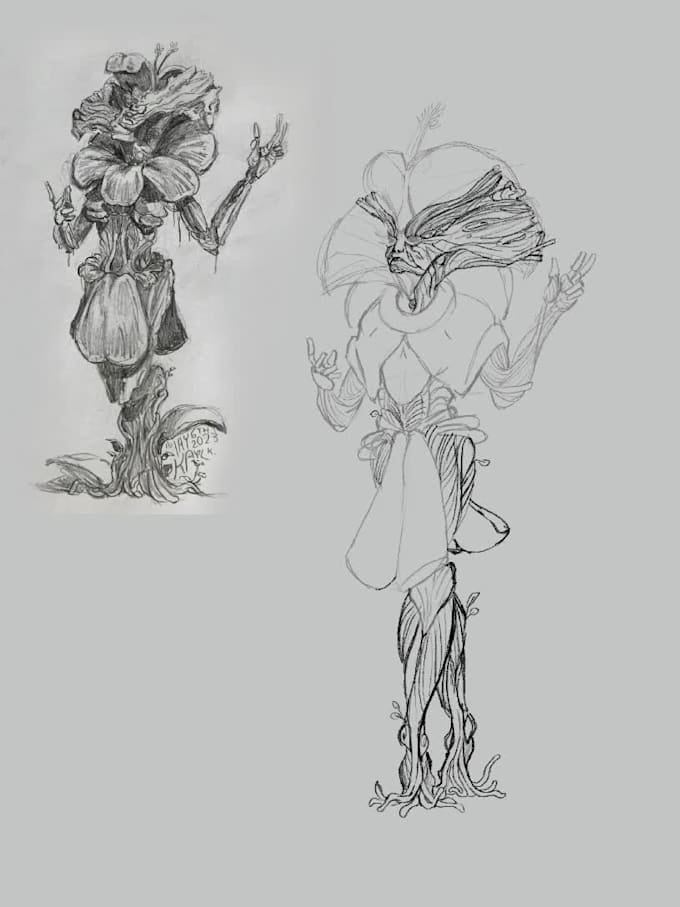 Illustrate custom character designs or portraits by Kayldraws | Fiverr