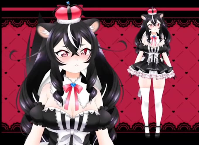 Draw and rig 2d vtuber model, live2d vtuber model, 2d vtuber rigging ...