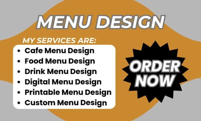 Design eye catching menu for your custom cafe menu and more by Mercy ...