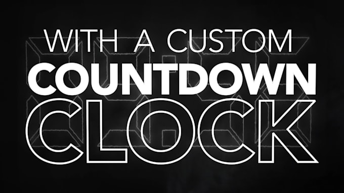 Create custom animated countdown clocks by Cali_photo | Fiverr