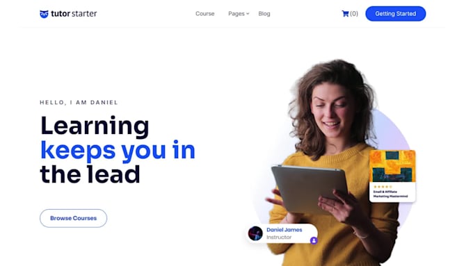 Create an interactive elearning learndash membership website tutor lms ...