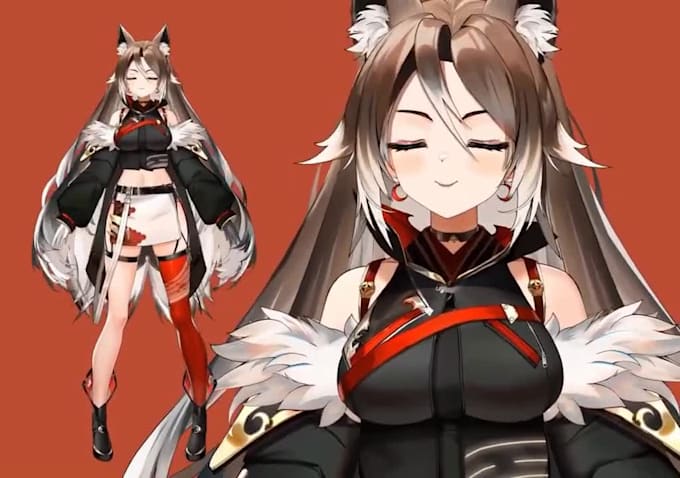 Draw and rig 2d vtuber model, pngvtuber model, live2d model 2d vtuber ...