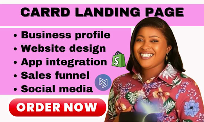 Design a carrd landing page redesign carrd website carrd co by K_enny | Fiverr