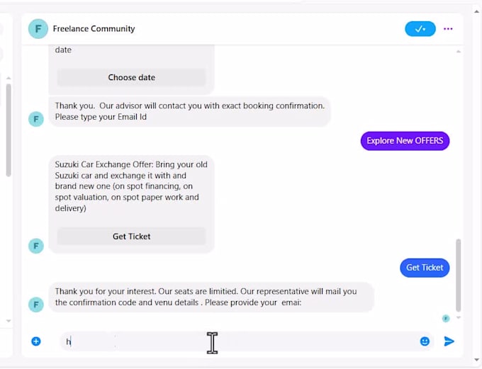 Create a custom facebook messenger chatbot using manychat or chatfuel by Harisali077 | Fiverr