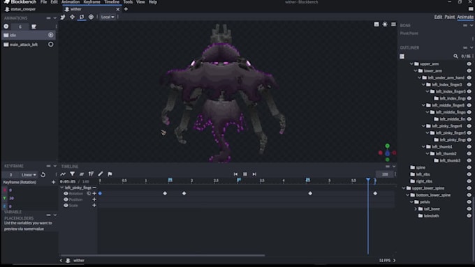 3d model minecraft entities using blockbench by Fireclaw36 | Fiverr