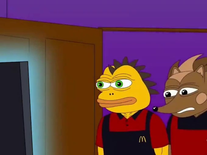 2d memecoin animation 2d crypto animation 2d meme video, funny ponke ...