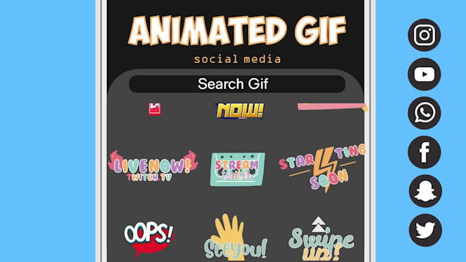 Create custom animated gifs for social media stories by Sevendesign_7 ...