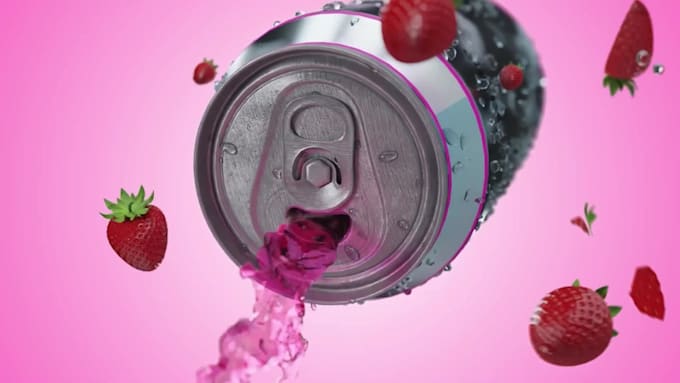 Do 3d supplementary bottle design, 3d beverage animation, food ...