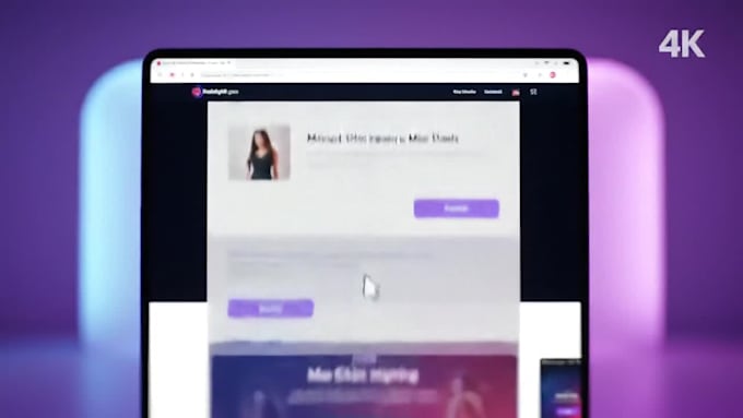 Design a cinematic website with a full screen video hero section by ...
