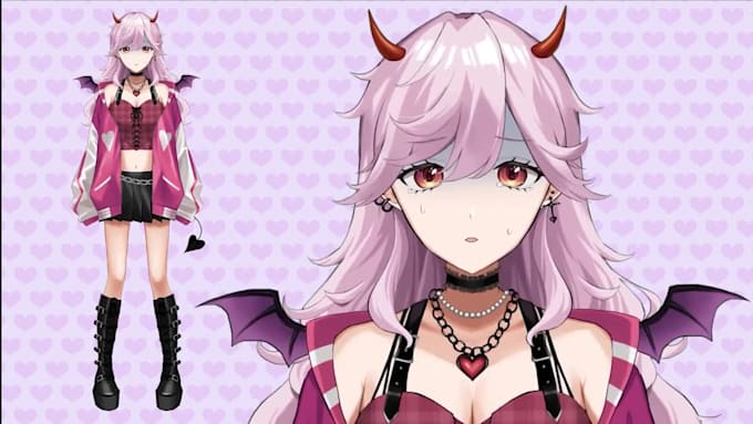 Design and rig realistic vtuber model, live2d model, vtuber model, face ...