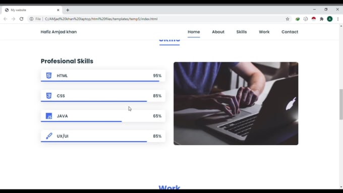 Be Your Front End Web Developer Using Html Css Bootstrap By Amjadkhan6456 Fiverr