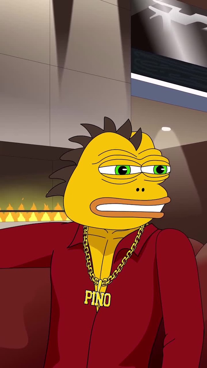 Crypto meme video, 2d meme coin animation, 2d meme character, crypto ...