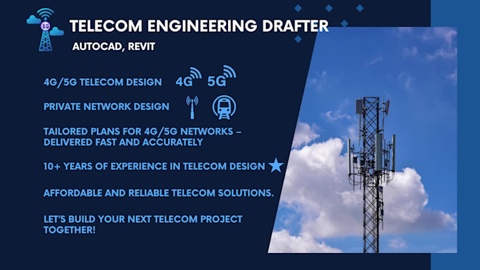 Autocad revit telecom site drawings for 4g 5g networks by ...