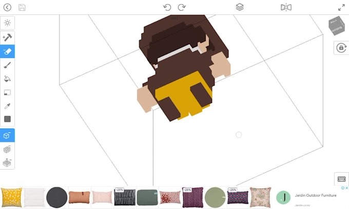 Remake your pixel art sprite in voxels by Jessematiu | Fiverr