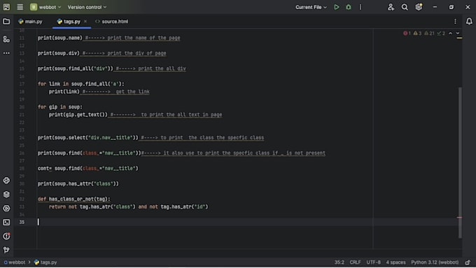 Web scraping, data extracting, and data mining from website