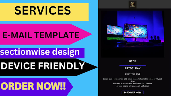 Create responsive html email template design by Hasnain_mec | Fiverr